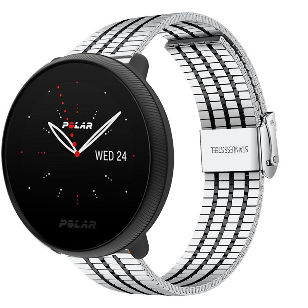 Polar Ignite 3 Fine Steel Strap (Silver/Black)